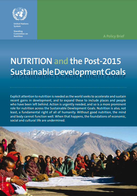 Nutrition and the Post-2015 Sustainable Development Goals | UN‑Nutrition: the United Nations ...